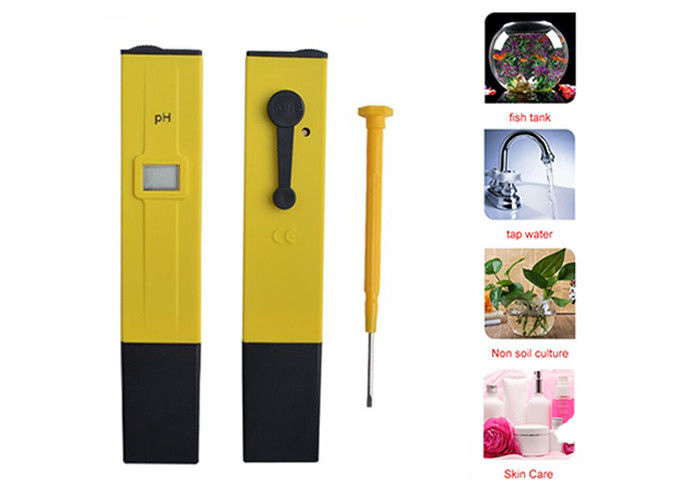 Yellow Handy Digital PH Meter With Temperature Compensation ...