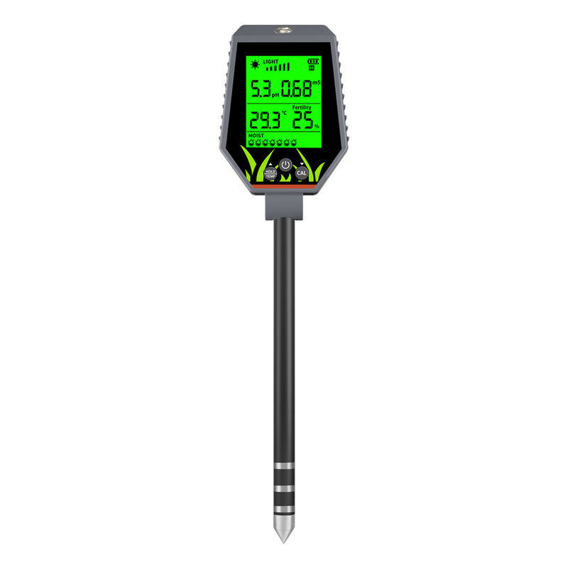 YIERYI 6 in 1 PH / EC / Moisture / Sunlight / Air Humidity Digital Soil ...