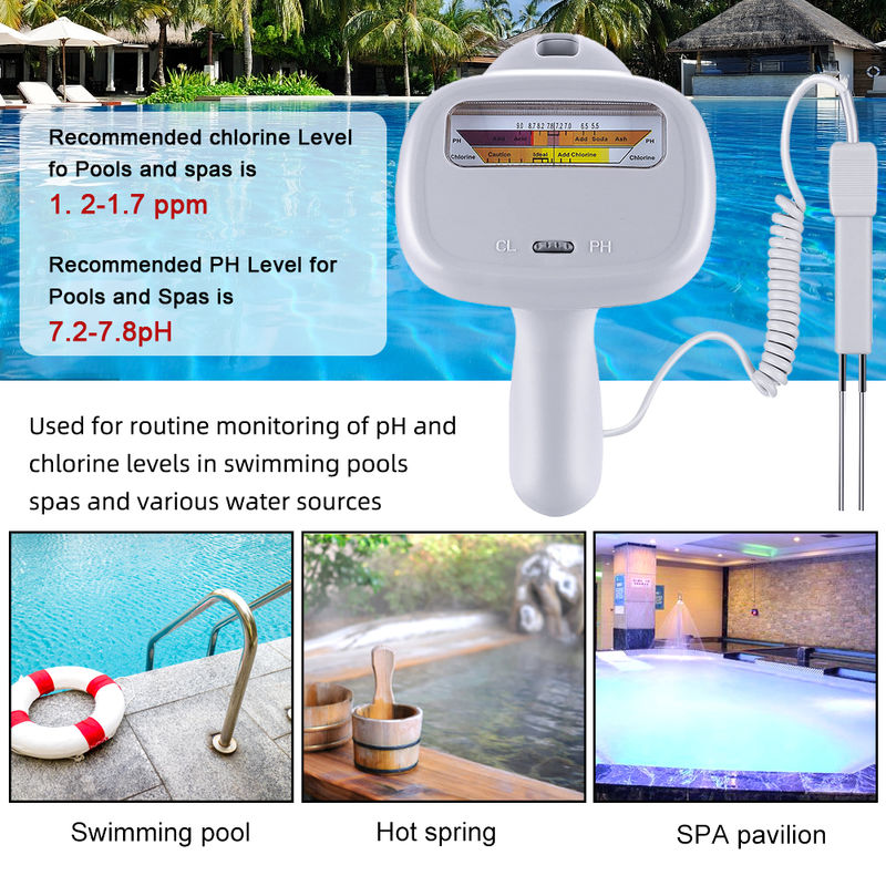 2-in-1 Digital PH & Chlorine Tester for Pools & Aquariums