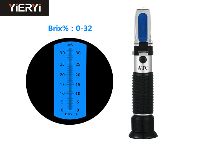 Sugar Brix Scale Refractometer Specific Gravity Lightweight With 170mm ...