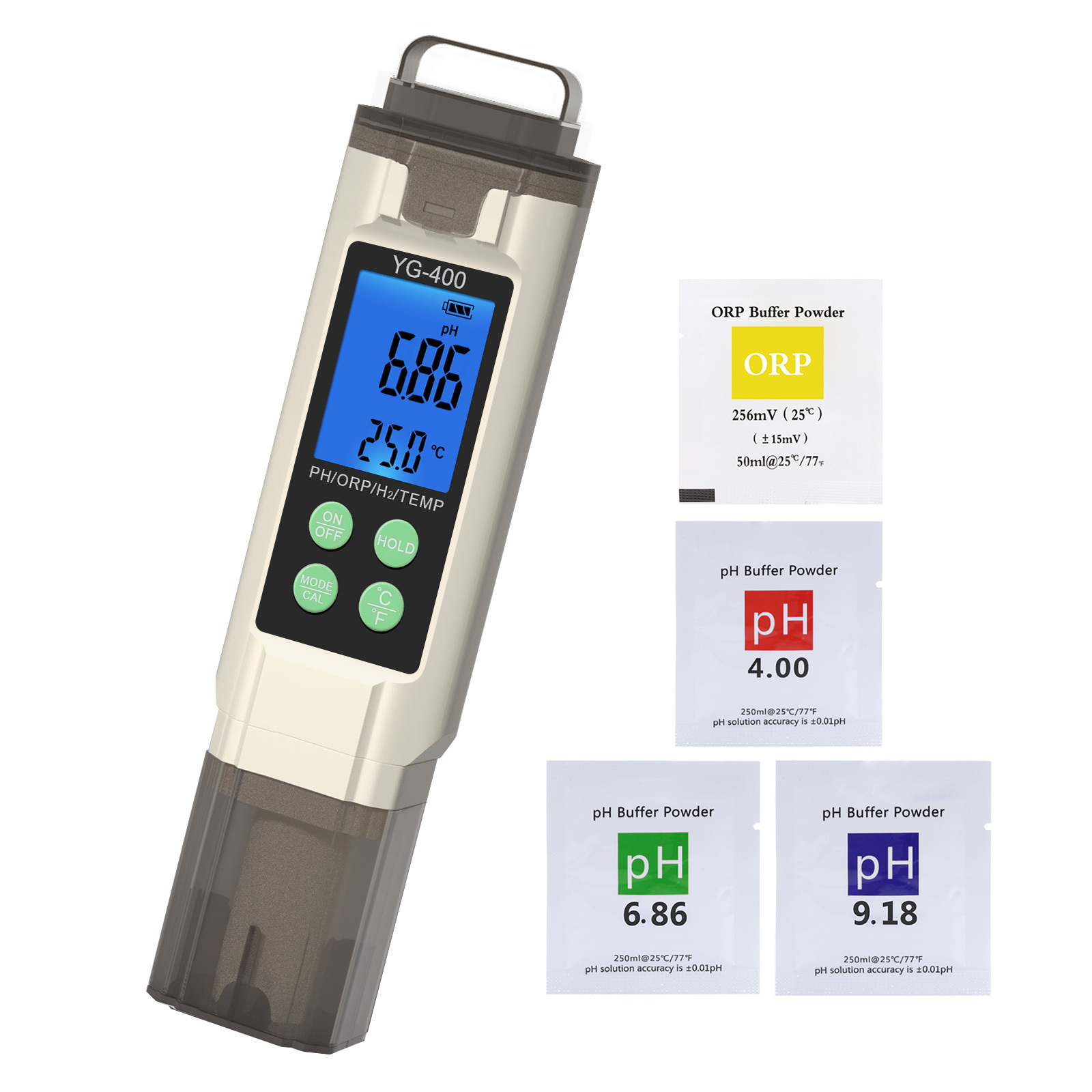 YG-400 4-in-1 Water Quality Analyzer: pH/ORP/H₂/Temperature