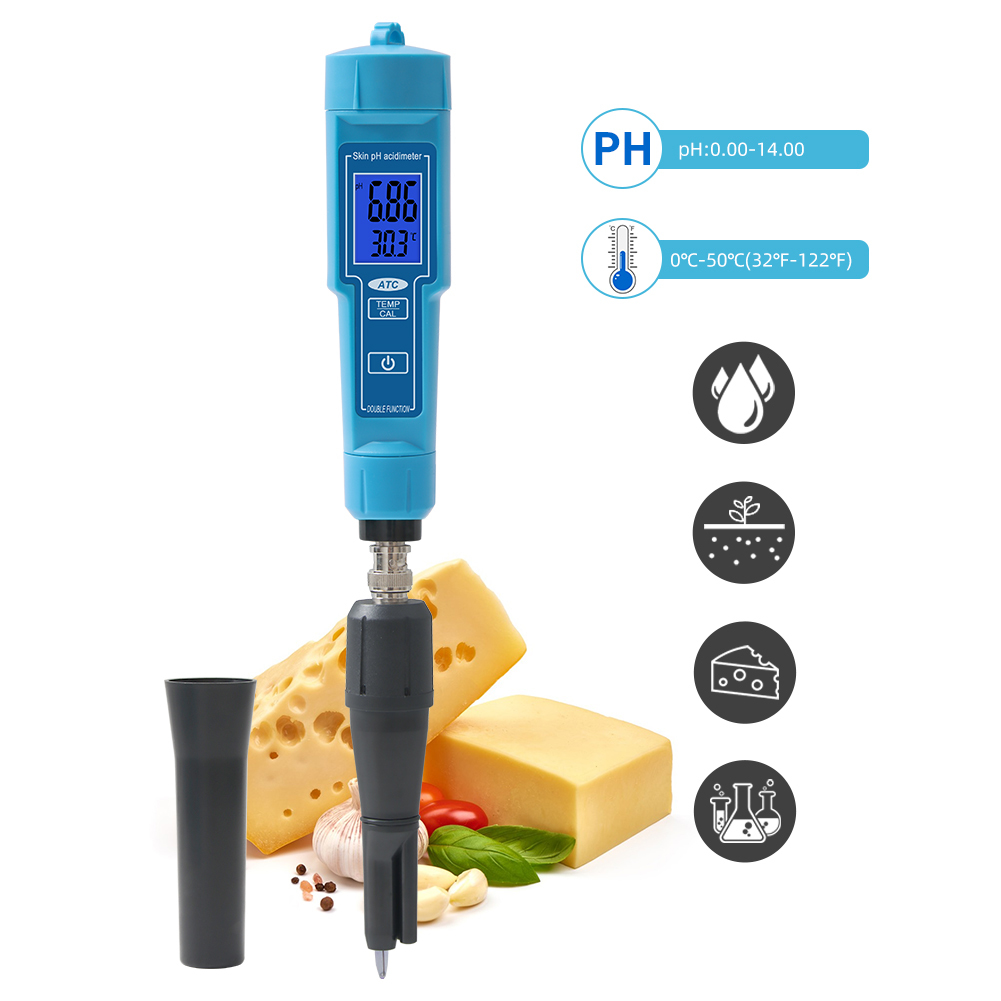 Automatic Calibrating pH Meter with Replaceable Probe