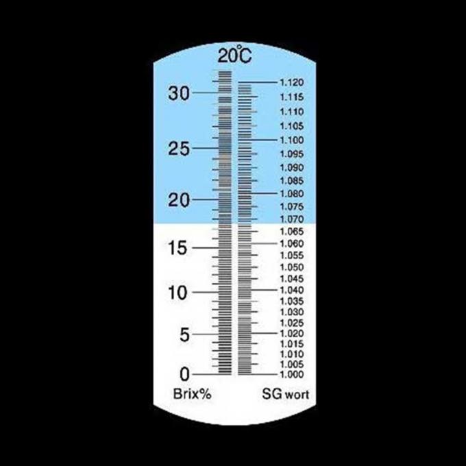 Laboratory One Beer Refractometer , Specific Gravity Refractometer 0~32 ...