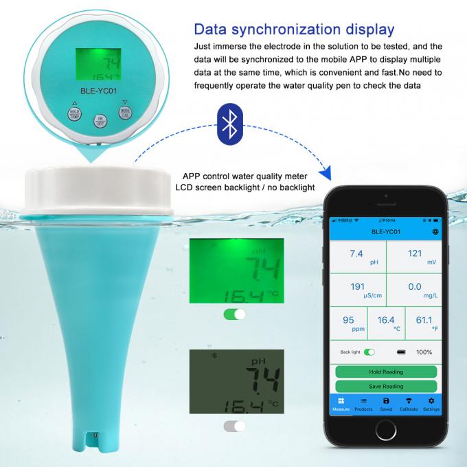 Swimming pool water quality detector ph residual chlorine tester meter
