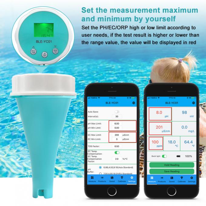 Swimming pool water quality detector ph residual chlorine tester meter